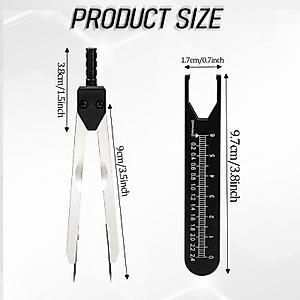 EKG Caliper ECG Caliper Electrocardiogram Divider for Nursing，Electrocardiographs Measuring Tool for Doctors, Nurses, Medical Student