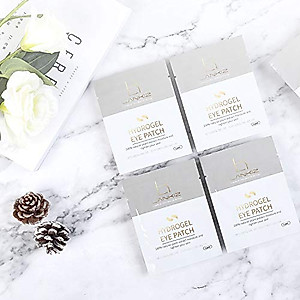 LANKIZ Eye Pads for Lash Extensions Under Eye Gel Pads for Eyelash Extensions Lint Free Hydrogel Eye Patches Eyelash Extension Supplies 100 pairs