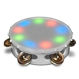 FlashingBlinkyLights Light Up Round Tambourine 6" with Multicolor LEDs