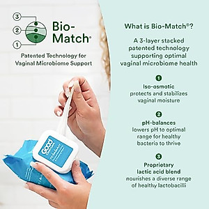 Good Clean Love Rebalance Feminine Wipes, Supports Vaginal Health Naturally & Reduces Odor, Moisturizing & Cleansing Hygiene Product Made with Aloe, pH-Balanced Feminine Wipes, 30 Biodegradable Wipes