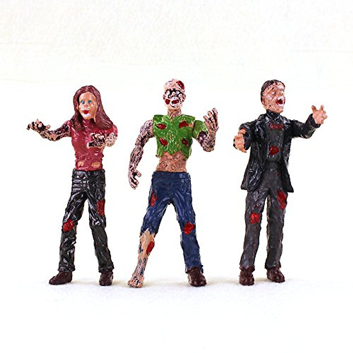 X Hot Popcorn 6 Pcs Zombie Action Figure Plastic Walking Dead Figurines