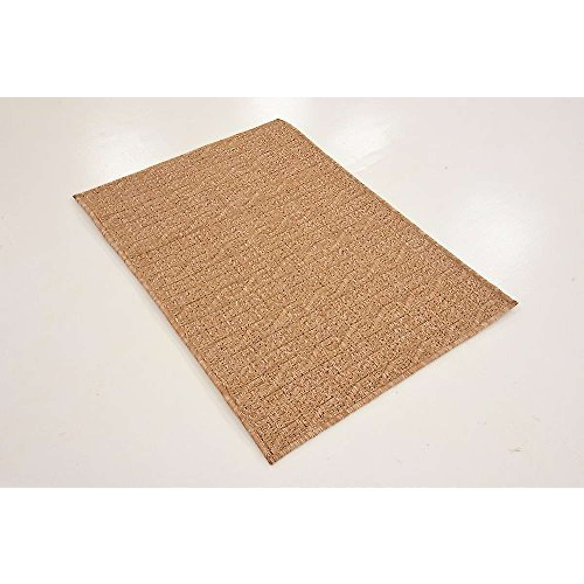 Unique Loom Modern Collection Distressed, Stripes, Helix, Vintage, Indoor and Outdoor Area Rug, 2 ft 2 in x 3 ft, Light Brown/Beige