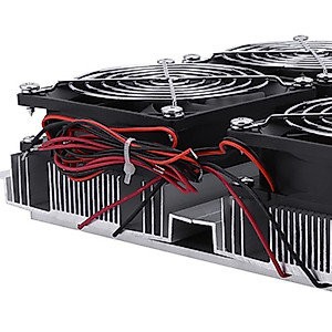 Thermoelectric Cooler Peltier, 12V 240W Semiconductor Refrigeration Cooling System Cold Plate Cooler with Fan