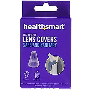 HealthSmart Disposable Lens Covers, Filters for The Standard Digital Ear Thermometer (18-220-000), 45 per Box (Pack of 6, 270 Count Total)