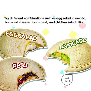 Uncrustables Sandwich Maker, Sandwich Cutter for Kids, Sandwich Cutter and Sealer Have a Lovely Lunch Lunchable Box and Bento Box of Childrens Boys Girls, Blue (Uncrustables Sandwich Maker-Blue)