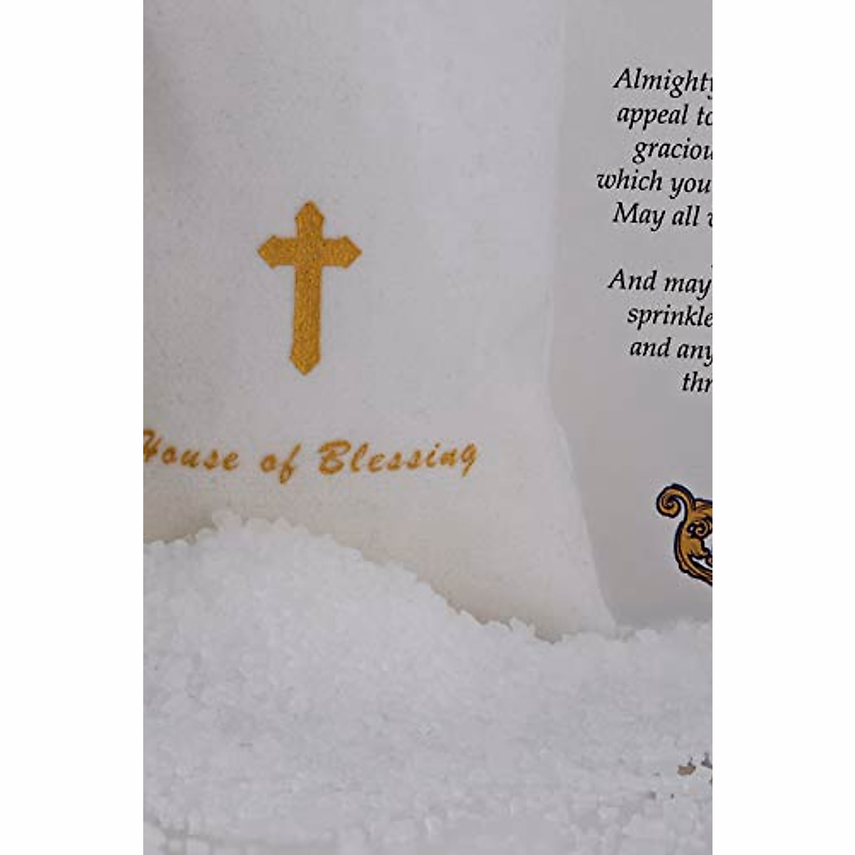 Blessing Salt from The Dead Sea with a Blessing Card (5.3 ounces/150gr)