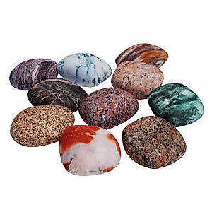 Qupace 10 Pieces Set 15x15in Large Rock Pillows Cover for Kids Gaming Room Decoration Pillows Case for Bedroom Nursery Cushion Cover Christmas Tree Decoration Pillows Covers