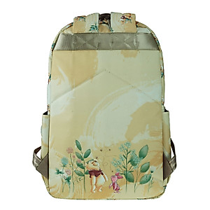 KBNL Classic Disney Winnie The Pooh Backpack with Laptop Compartment for School, Travel, and Work, Multicolor (A22208-WTP)