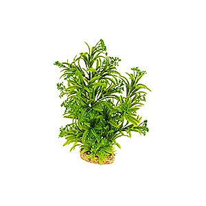 CNZ Aquarium Decor Fish Tank Decoration Ornament Artificial Plastic Plant Green, 11.8-inch