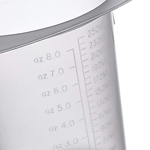 Globe Scientific 3642 Polypropylene Tri-Corner Beaker, Graduated, 250ml Capacity (Case of 100)