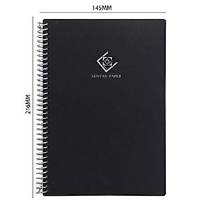 Yinuoday Smart Reusable Notebook A5 Smart Notebook Eco-Friendly Erasable Notebook Waterproof Notepad with Pen Cloth