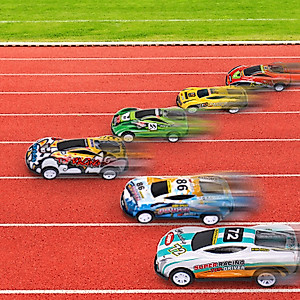 AugToy 26 Pack Pull Back Toy Cars Mini Die-Cast Race Vehicles Bulk Party Favors Supplies Goodie Bag Stuffers Pinata Fillers Class Treasure Chest Prize Box Toys Boys Girls Gifts for 3 4 5 + Year Old