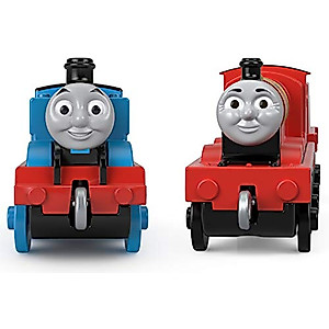 Thomas & Friends - Thomas & James Set of 2 Push-Along Train Engines for Preschool Kids Ages 3 Years and Up