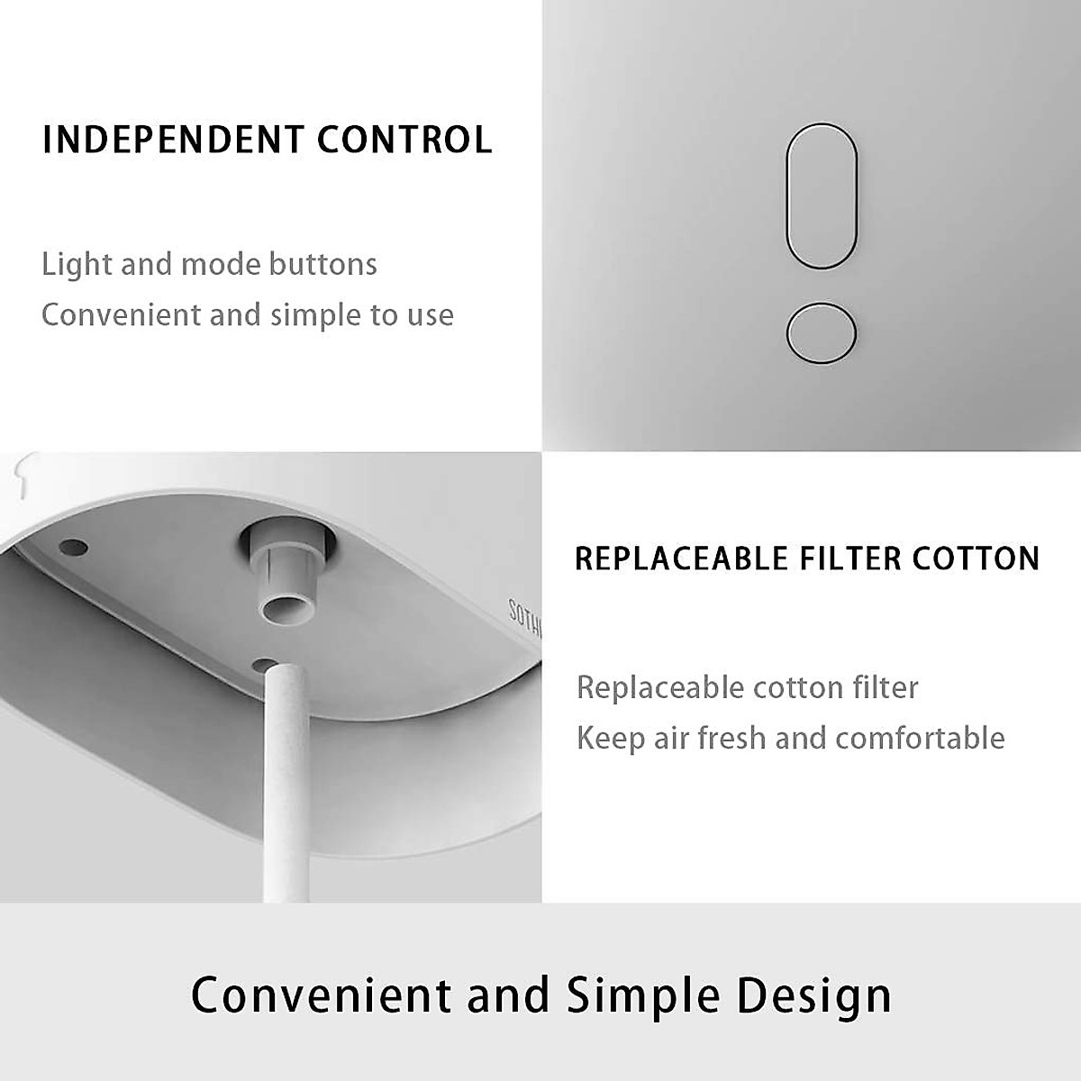 Mini Humidifier Cool Mist Humidifier with 2 Adjustable Mist Modes and Auto Shut-Off, Air Humidifier for Bedroom,Desktop,Office,Kid,Child,Girls (Reindeer)