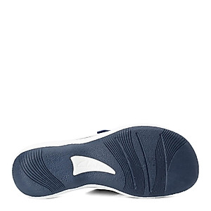 Clarks Women's Breeze Sea Flip-Flop, Navy Synthetic, 11