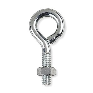Chicago Hardware, E-1, Eyebolt, 1/4-20, 1/2In, Turned Wire, PK10