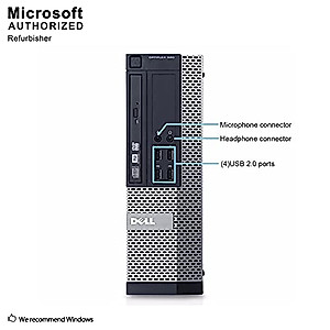 DELL Optiplex 990 SFF PC, Intel Core i5 Processor, 16GB RAM, 2TB HDD, DVDRW, WiFi, Bluetooth 4.0, Windows 10 Pro, LCD Monitor (Renewed)