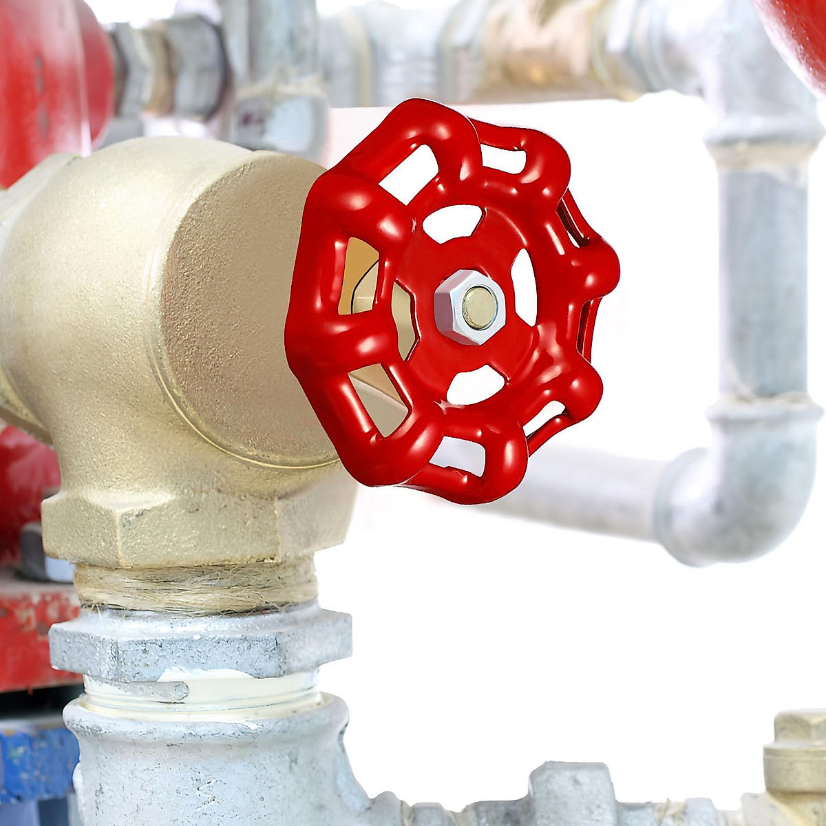 TOVINANNA Faucet Handle Replacement Gate Replacement Parts Round Wheel Handle Water Spigot Handle Gate Handle Water Spigot Parts Sillcock Handle Water Fittings Gating Hand Wheel