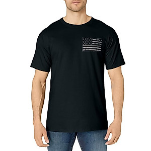 Thin Silver Line American Flag Shirt Correction Officer Gift