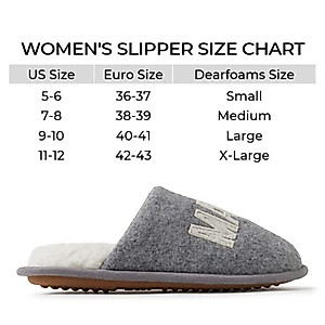 Dearfoams Women's Mama Bear Slipper, Light Heather Grey, 11-12