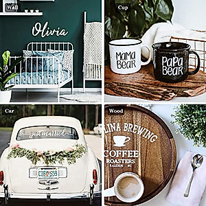 White Permanent Vinyl, White Adhesive Vinyl for Cricut - 12" x 40 FT White Vinyl Roll for Cricut, Silhouette, Cameo Cutters, Signs, Scrapbooking, Craft, Die Cutters