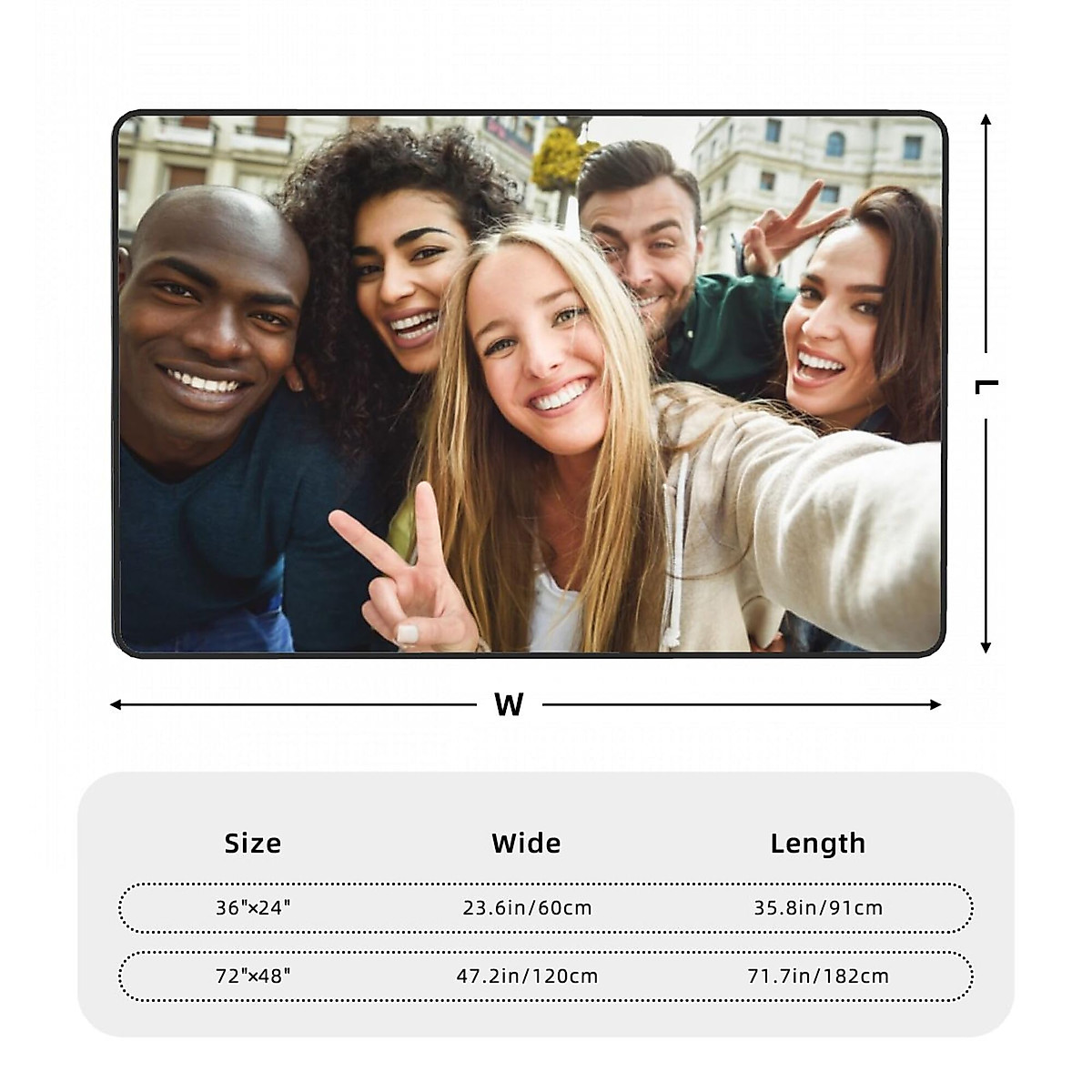 Custom Carpet Indoor Customized Photo Rug with Your Special Image Personalized Mat for Decorating Your Living Room,Office,Bedroom