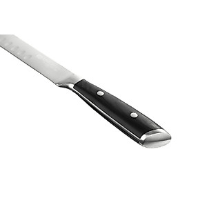 SAMURIKI Brisket Knife - Ultimate 12-inch Carving Knife, Slicing Knife with Granton Edge Designed for Briskets, Roasts, Meat, BBQ, etc. (Slicing Knife 12")