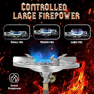 Light Weight Outdoor Propane Stove For Camping, RV travel, Outdoor, Yard Cooking