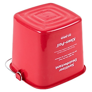 Carlisle FoodService Products San Jamar Kleen-Pail® Plastic Cleaning Bucket 8 Quarts Red