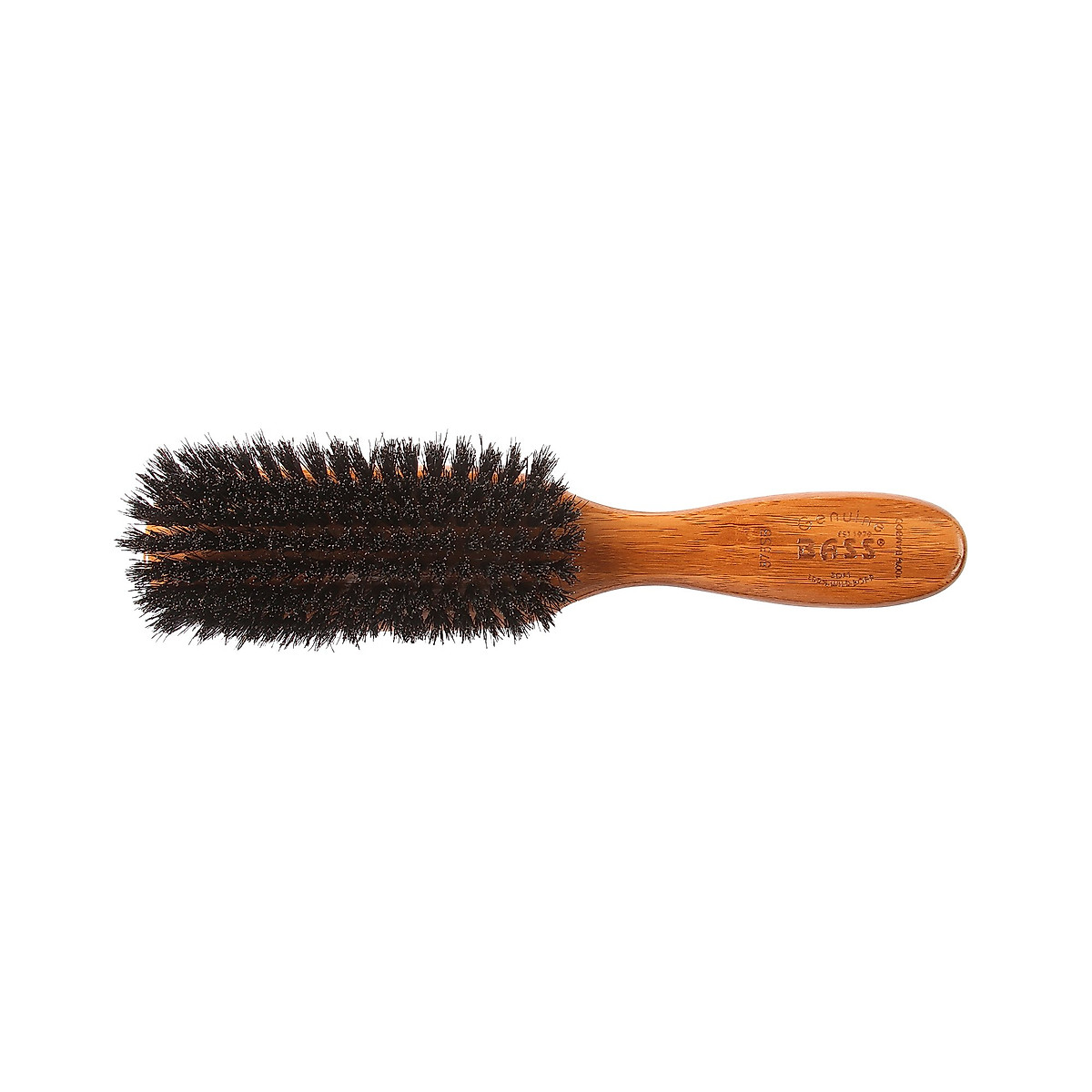 Bass Brushes Semi Oval Boar Wood Brush, 1 EA