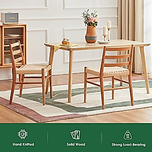 STARY Rattan Dining Room Chairs Set of 2 with Comfortable Woven Seat,Fully-Assembled
