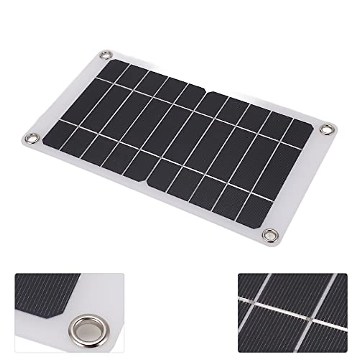 7.5W 5V USB Solar Panel Charger High Efficiency and Stable Portable Outdoor Monocrystalline Solar Panel Power Supply for Outdoors