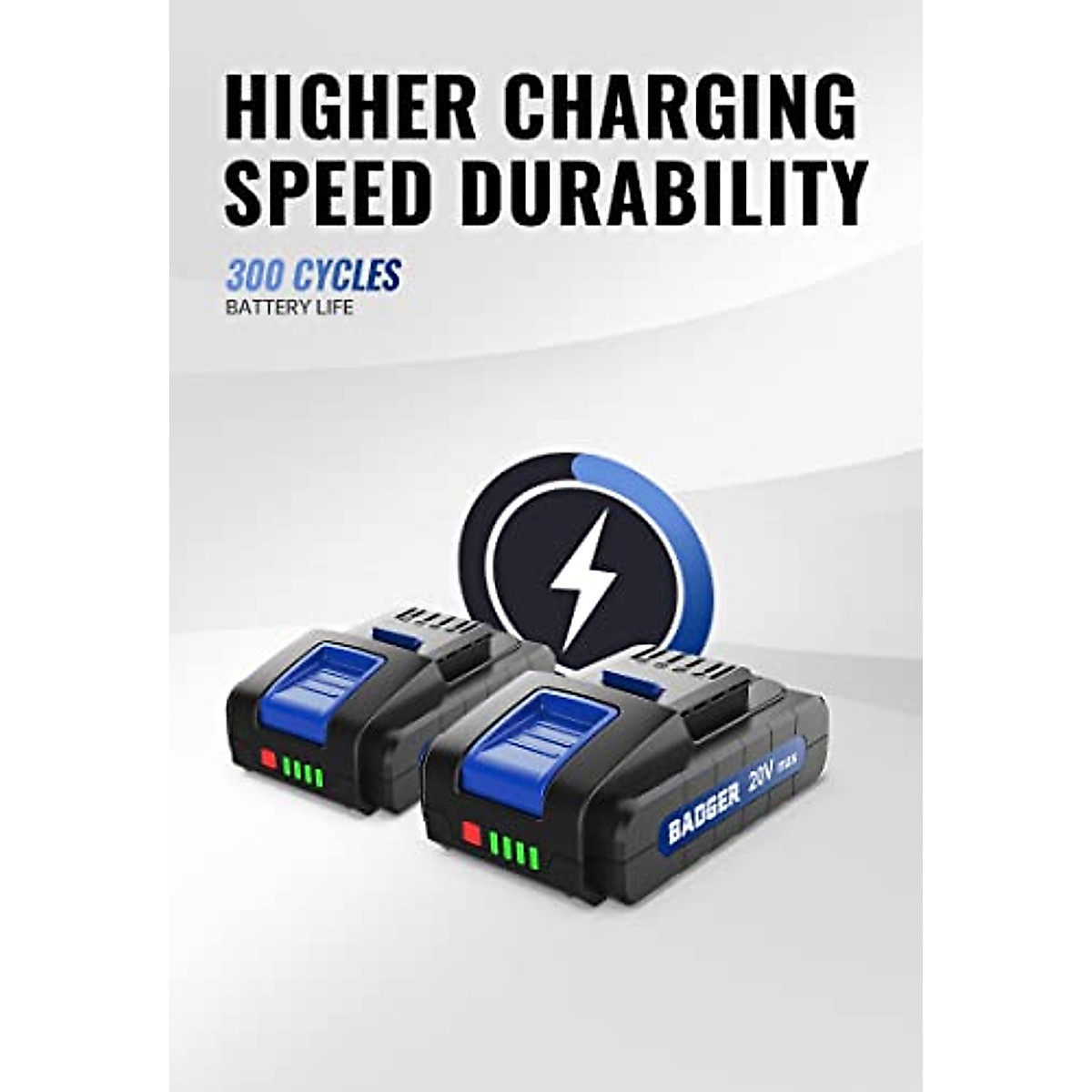 WILD BADGER POWER 20V Weed Eater/Wacker,Leaf Blower,Wheeled Edger Kit Electric with 2 * 2Ah Battery & Charger,String Trimmer,Lightweight, Adjustable Telescopic Shaft, Easy to Use and Convert