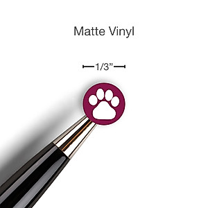 Paw Pet Planner Stickers / 110 Dot Vinyl Stickers (1/3”) / Dog Cat Care Medication Groom Reminder/Essential Productivity Life Planner/Bullet Bujo Journal/Todo Appointments (One Sheet)