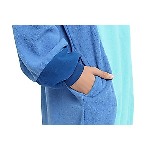Es Unico Lilo Stitch Onesie Costume For Adult Men and Women (S) Blue