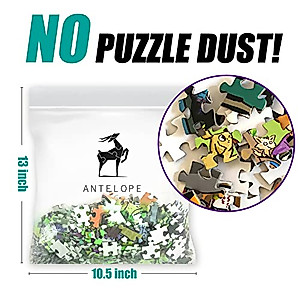 Antelope - 1000 Piece Puzzle for Adults, Dog Park Jigsaw Puzzles 1000 Pieces - 1000 Pieces High Resolution, Matte Finish, Smooth Edging, No Dust Leisure Animal Puzzle