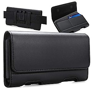 BECPLT for iPhone 14 Pro Max 13 Pro Max 12 Pro Max Holster Case,iPhone 11 Pro Max Belt Clip Case,Leather Holster Pouch Belt Case with Card Holder for Apple iPhone Xs Max 8 Plus 7 Plus 6s Plus 6 Plus