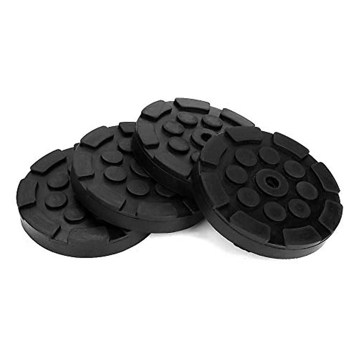 Car Auto Jacking Lift Pads, 4 Pcs Car Round Rubber Arm Pads Auto Jacking Lift Pads Weightlifter Accessories