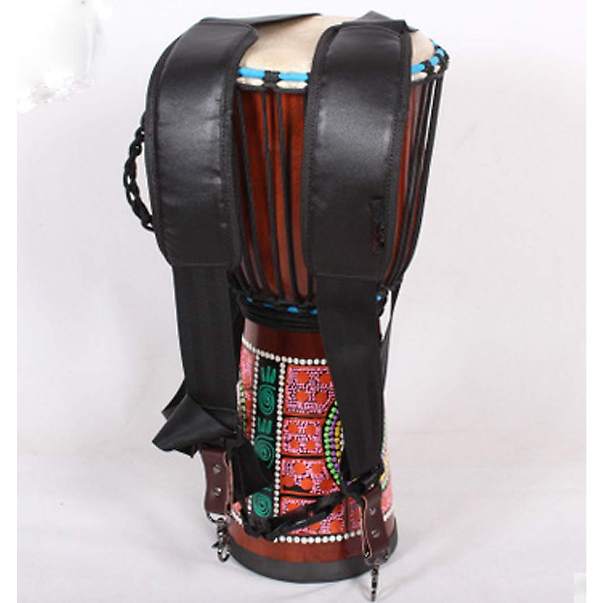 Adjustable Djembe Shoulder Strap with Thickening Pad/Drum Sling/African Drum Shoulder Harness/African Hand Percussion Accessories (Drum Is Not Including)