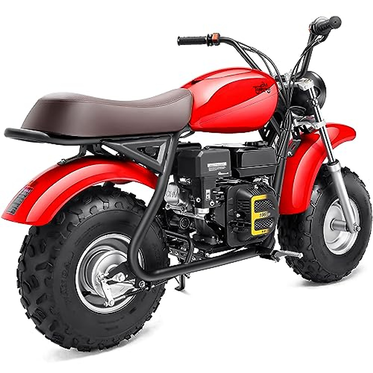 MotoTec 200cc 6.5HP Trailcross Gas Powered Mini Bike Red