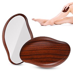 Crystal Hair Eraser,Reusable Crystal Hair Remover Magic Painless Exfoliation Hair Removal Tool, Magic Hair Eraser for Back Arms Legs Fast & Easy Crystal Hair Eraser for Women and Men（Brown）
