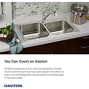 Elkay D125214 Dayton Single Bowl Sink with Four Holes, Stainless Steel