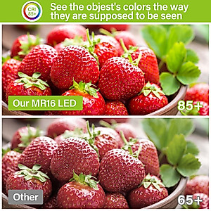 MR16 LED Bulbs 50W Halogen Equivalent,5000K Daylight White,AC/DC12V GU5.3 Bulb with 120° Wide Angle for Overhead Tracking Flood Recessed Accent Landscape Lighting,5W 500LM,Non-Dimmable,6 Pack