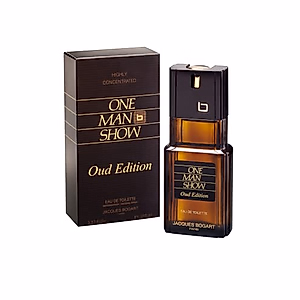 Jacques Bogart One Man Show for Men, Eau de Toilette Spray, Oud Edition, 3.33 Ounce