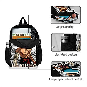 Anime Yu Yu Hakusho Hiei Backpack Unisex Waterproof 3d Print Bookbag Big Capacity Laptop Bag Travel Daypacks Suitable School Outdoor