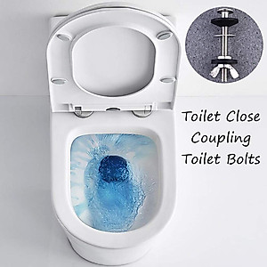 2 Pcs Leaking Toilet Close Coupling Toilet Bolts and Seal Set Toilet Bolt Set to Floor Kit Repair Fixings for Toilet Bidet