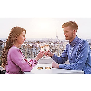 Friends Bamboo Coasters Set of 6, Friends TV Show Gifts, Friends TV Show Merchandise Presents, Funny Friends Themed Coaster Set with Coaster Holder