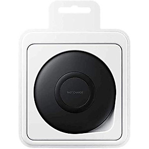 Samsung Galaxy Buds 2019, Bluetooth True Wireless Earbuds (Wireless Charging Case Included), Black - International Version, No Warranty (Buds + Fast Wireless Charging Pad Bundle, Black)