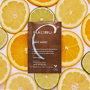 Malibu C Hard Water Wellness Hair Remedy - Removes Hard Water Deposits & Impurities + Restores Volume and Radiant Shine with Vitamin C Complex (1 Packet)