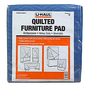 U-Haul Quilted Furniture Pad - Protect Furniture from Scratches, Nicks, and Damage While Moving and Storing - 72" x 80"